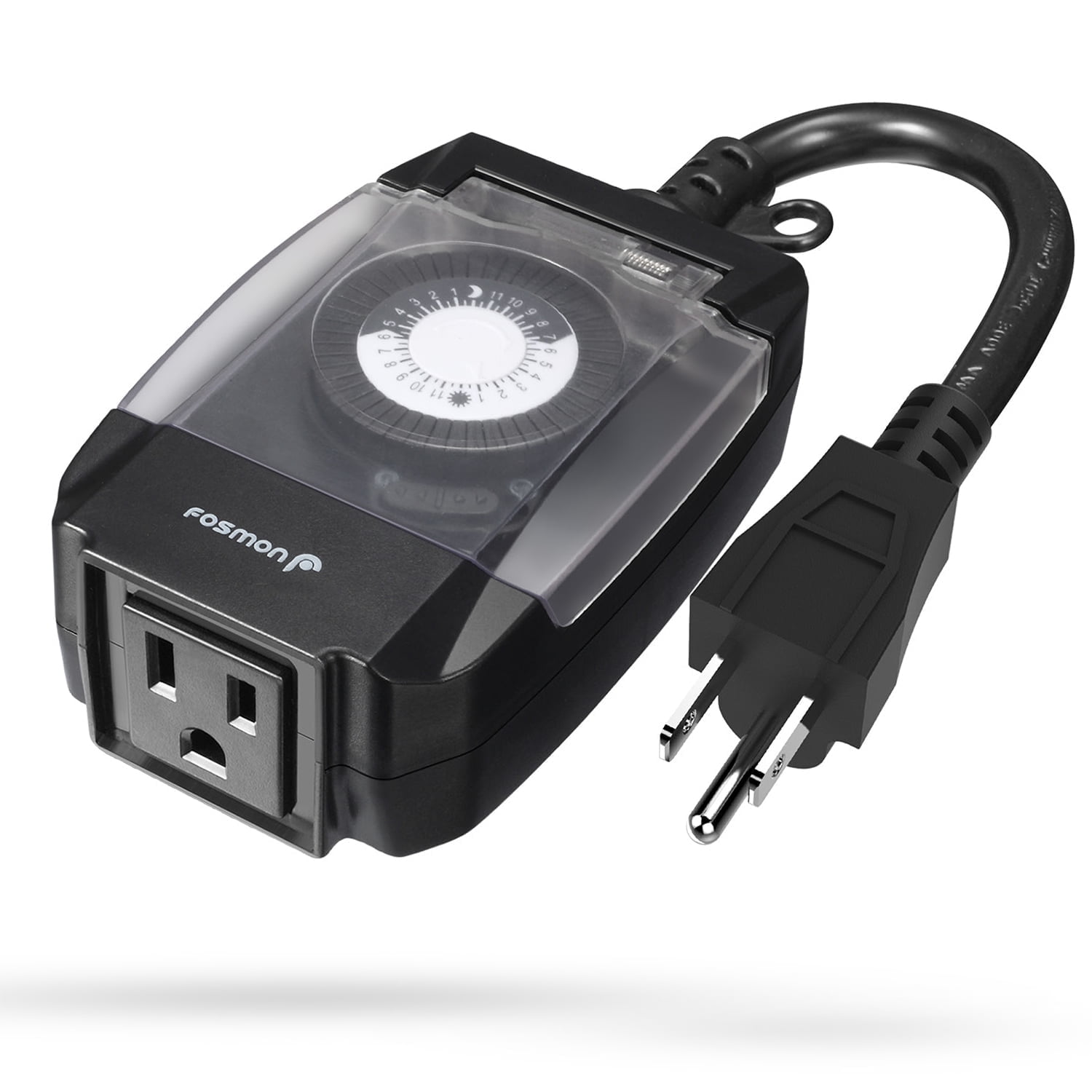 Fosmon [ETL Listed] 24 Hour Outdoor Timer, Mechanical Plug in Timers ...