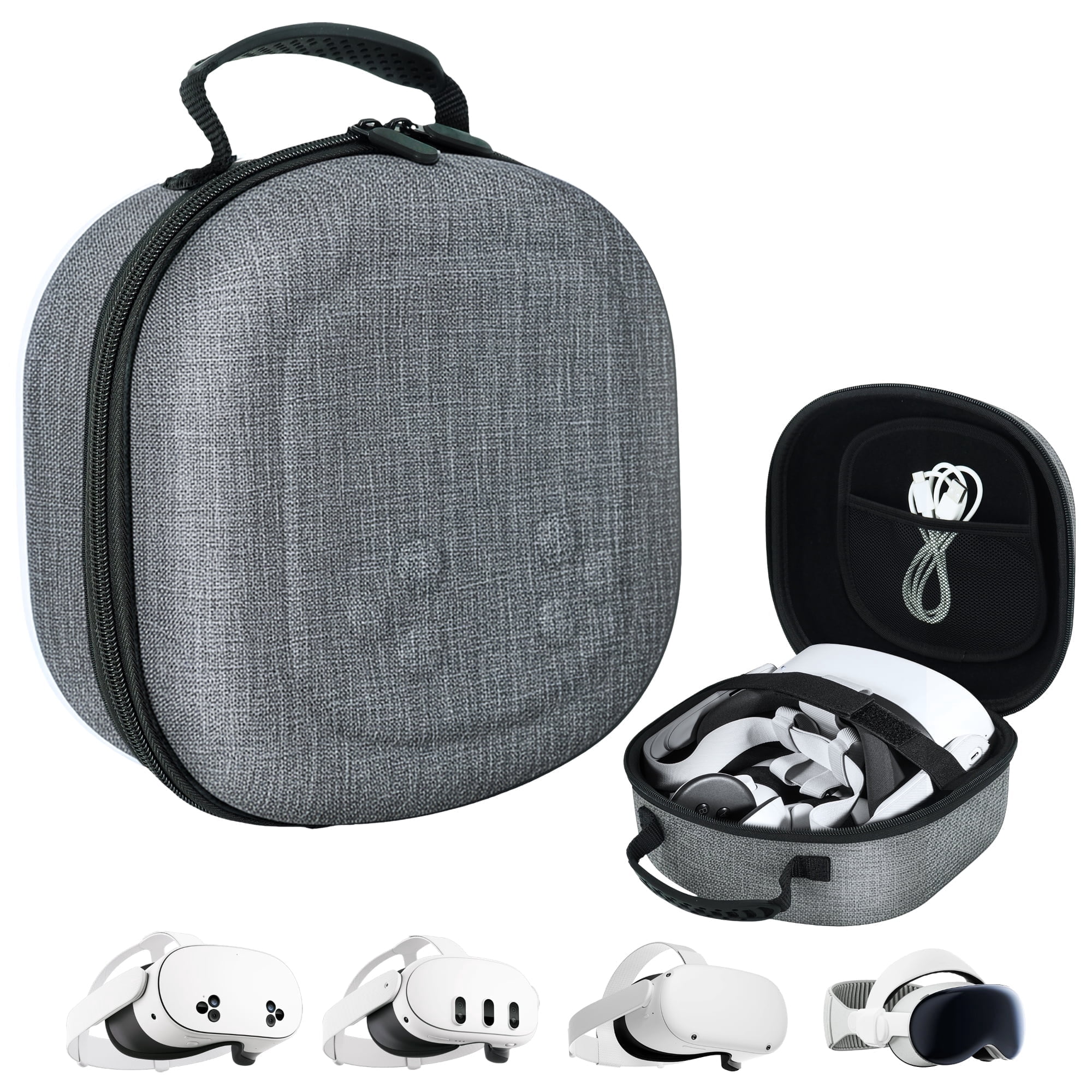 Fosmon For Meta Quest 3 Case Hard Protective Carrying Case, Square Hard ...