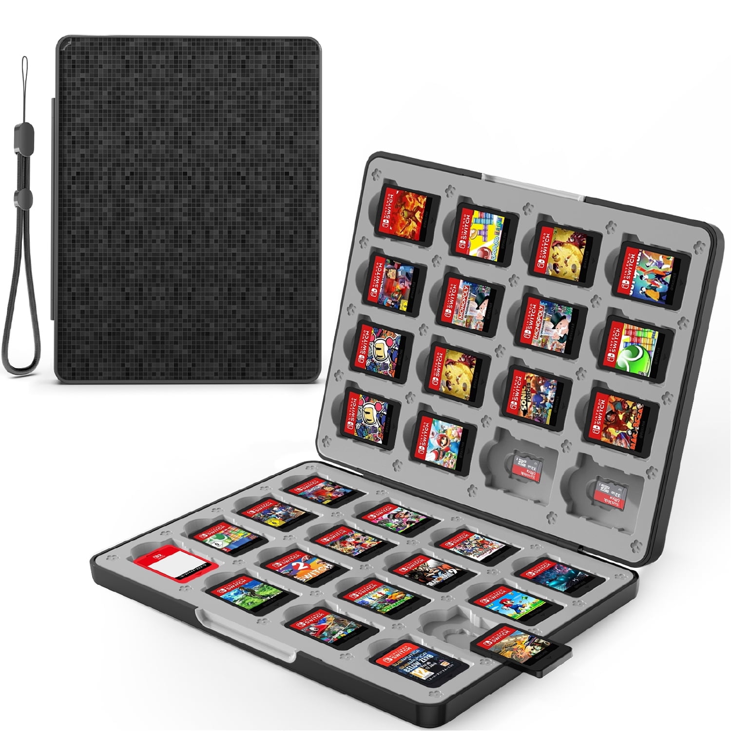 Fosmon For Nintendo Switch Game Case, Switch 2 Game Case, 32 Slots ...