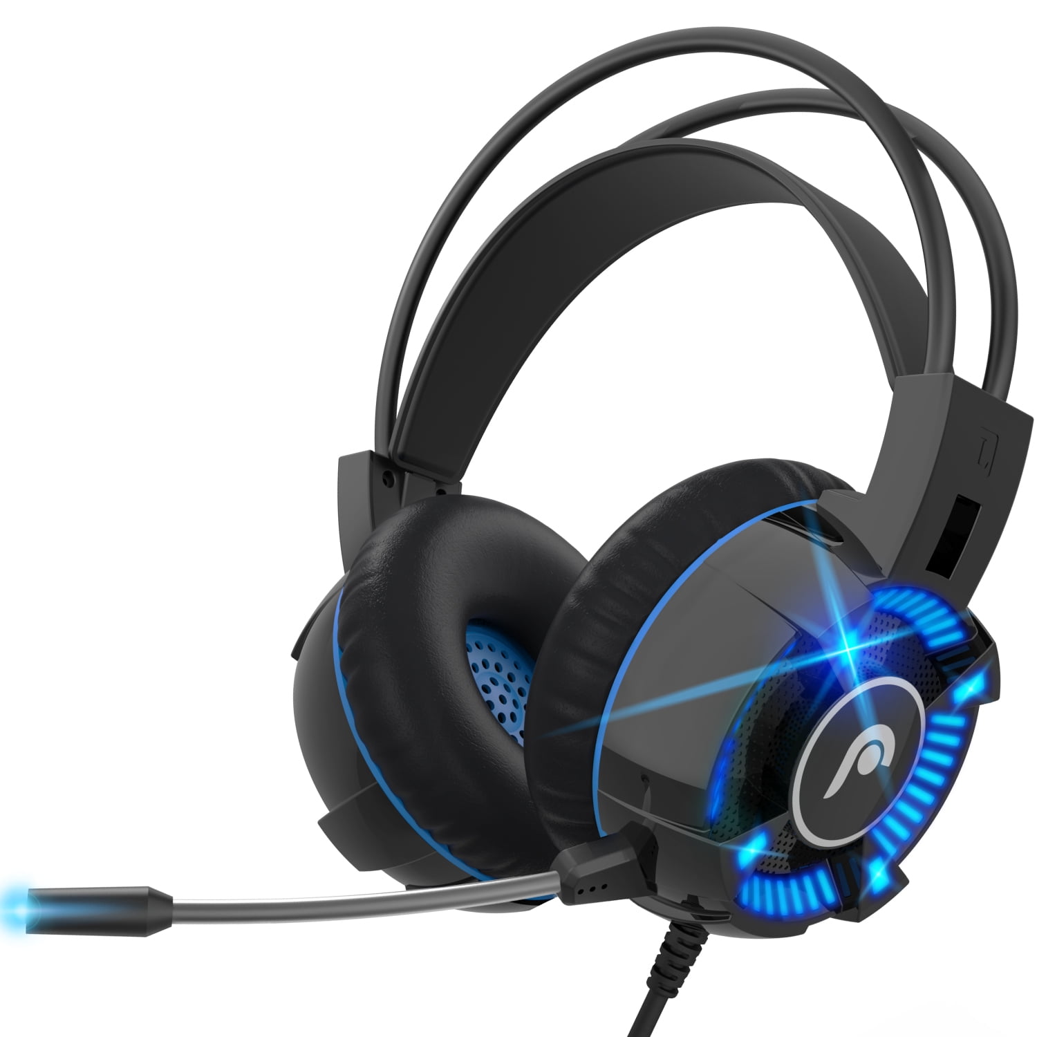 Fosmon Gaming Headset with Mic Microphone, (50mm Surround Sound Driver ...