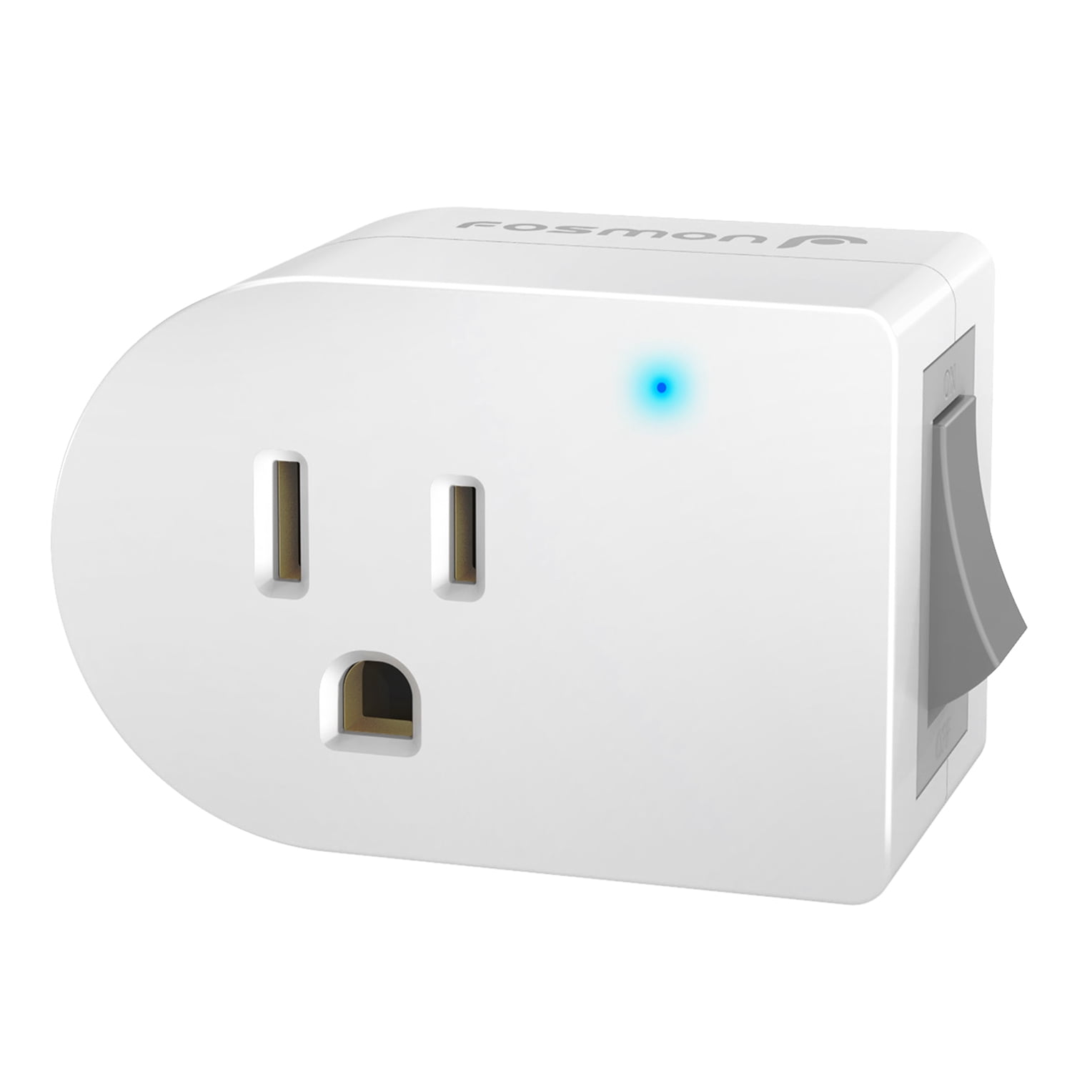 Fosmon Grounded Outlet with ON/Off Switch (1 Pack), 3 Prong Electrical ...