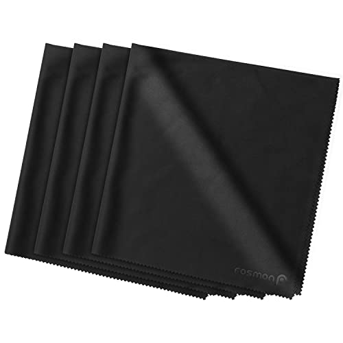 Fosmon Microfiber Cleaning Cloths (4 Pack), 16 x 16 inch Extra Large ...