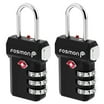 Fosmon TSA Approved 4 Pack Luggage Locks, 3 Digit Combo, Alloy Body ...
