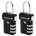 Fosmon TSA Approved Luggage Locks 2 Pack with 3 Digit Combination, Open ...