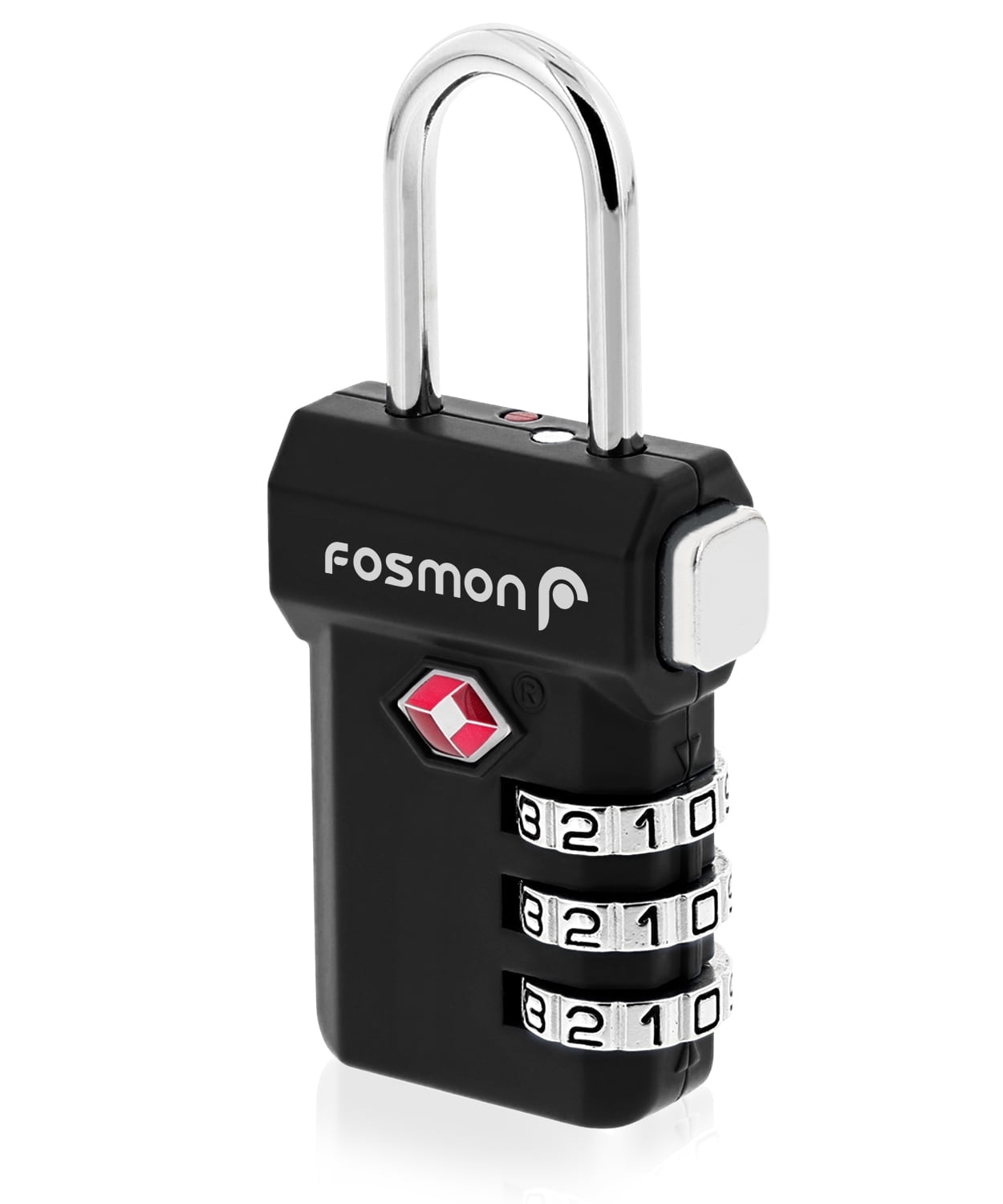 Fosmon TSA Approved Luggage Locks, (1 Pack) Open Alert Indicator 3 ...