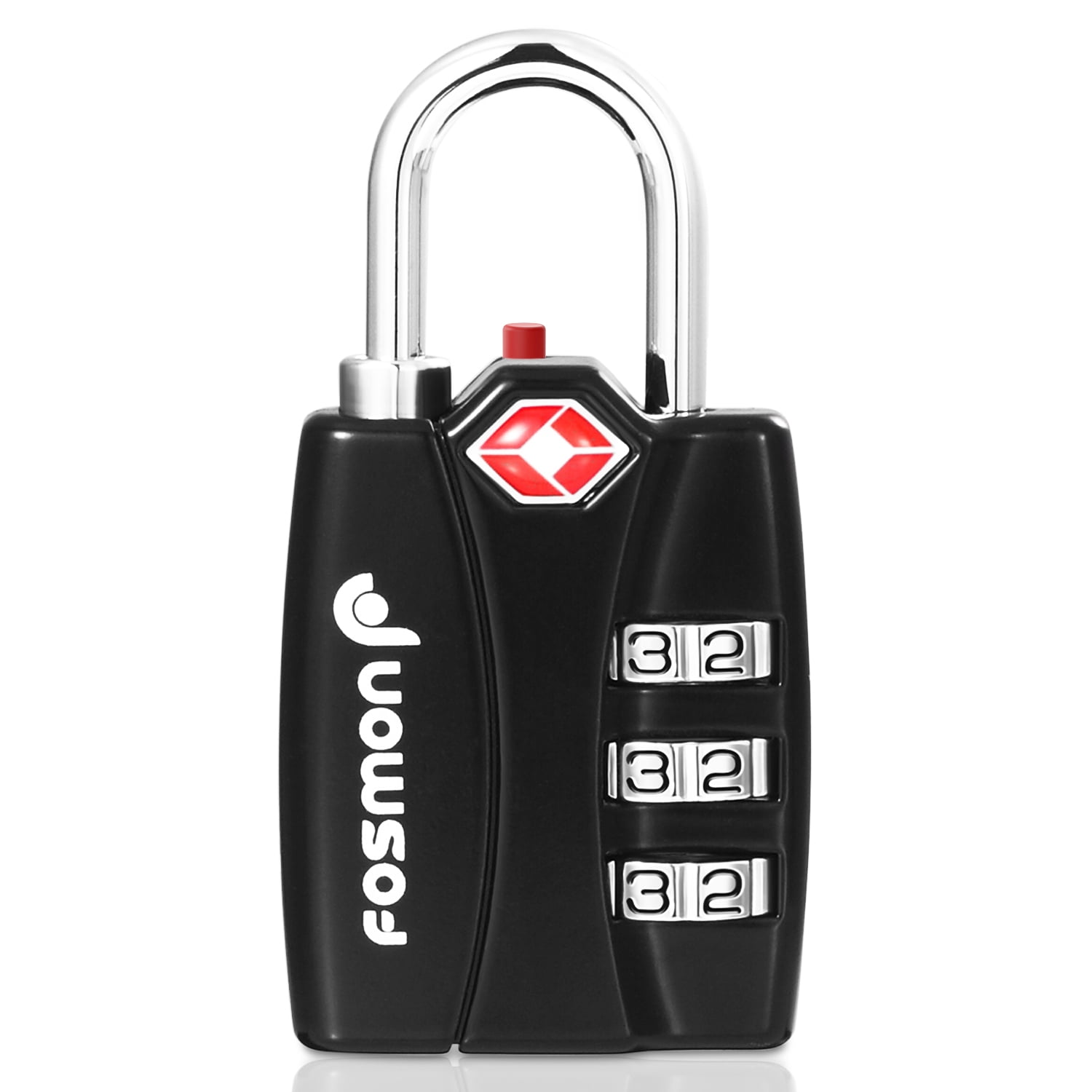 Fosmon TSA Approved Luggage Locks, (1 Pack) Open Alert Indicator 3 ...