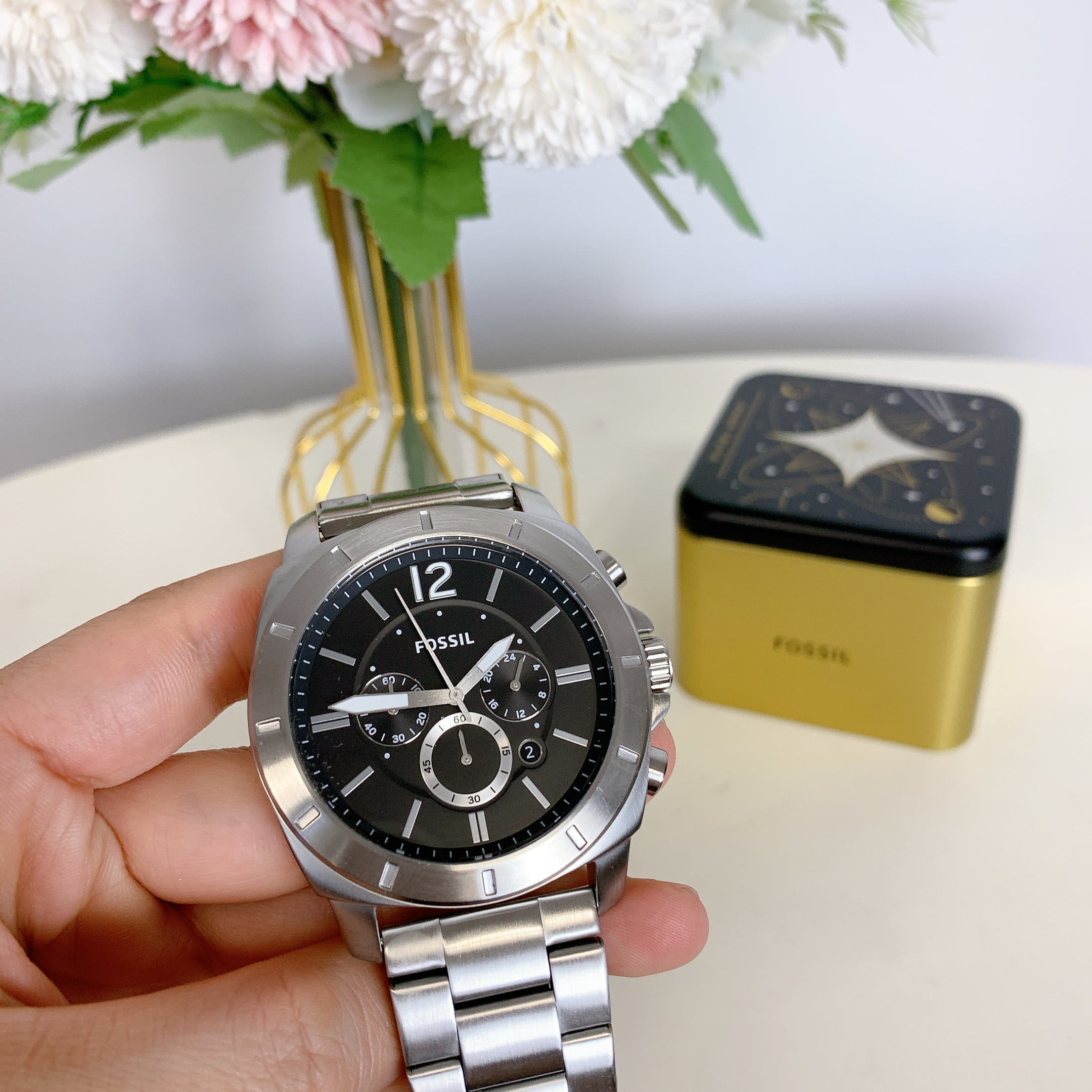 Fossil BQ2757 Privateer Chronograph Stainless Steel Watch - Walmart.com