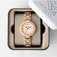 Fossil Karli Rose Gold-Tone Watch, Quartz Movement, 34mm Stainless ...