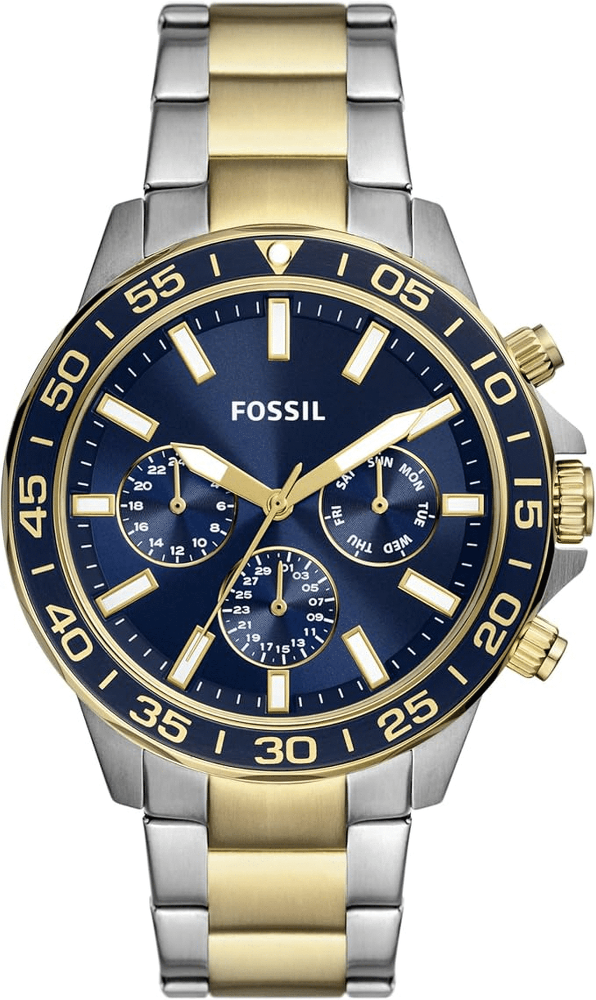 Fossil Bannon Multifunction Two-Tone Stainless Steel Watch - BQ2867 ...