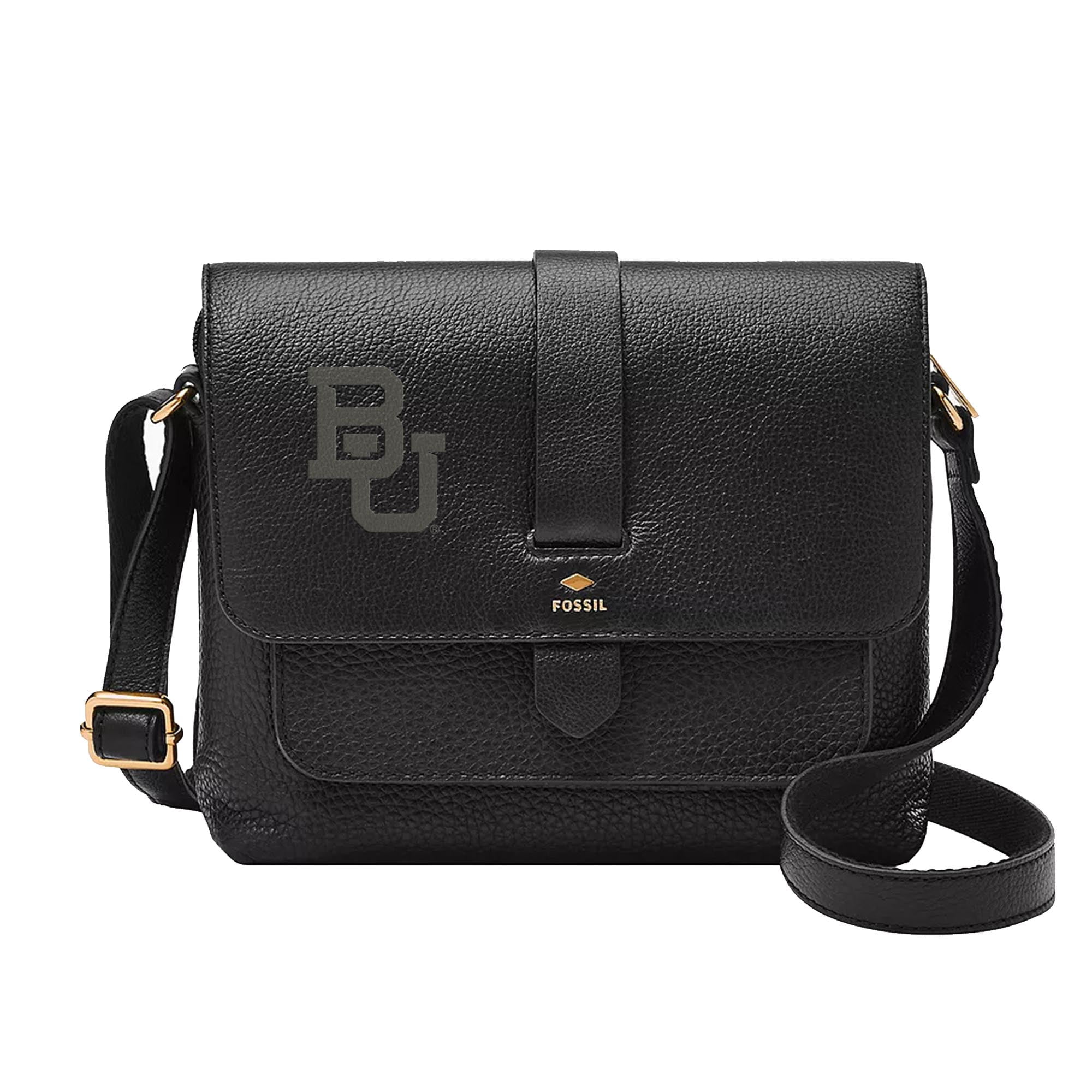Fossil Black Baylor Bears Kinley Leather Small Crossbody Bag - Walmart.com
