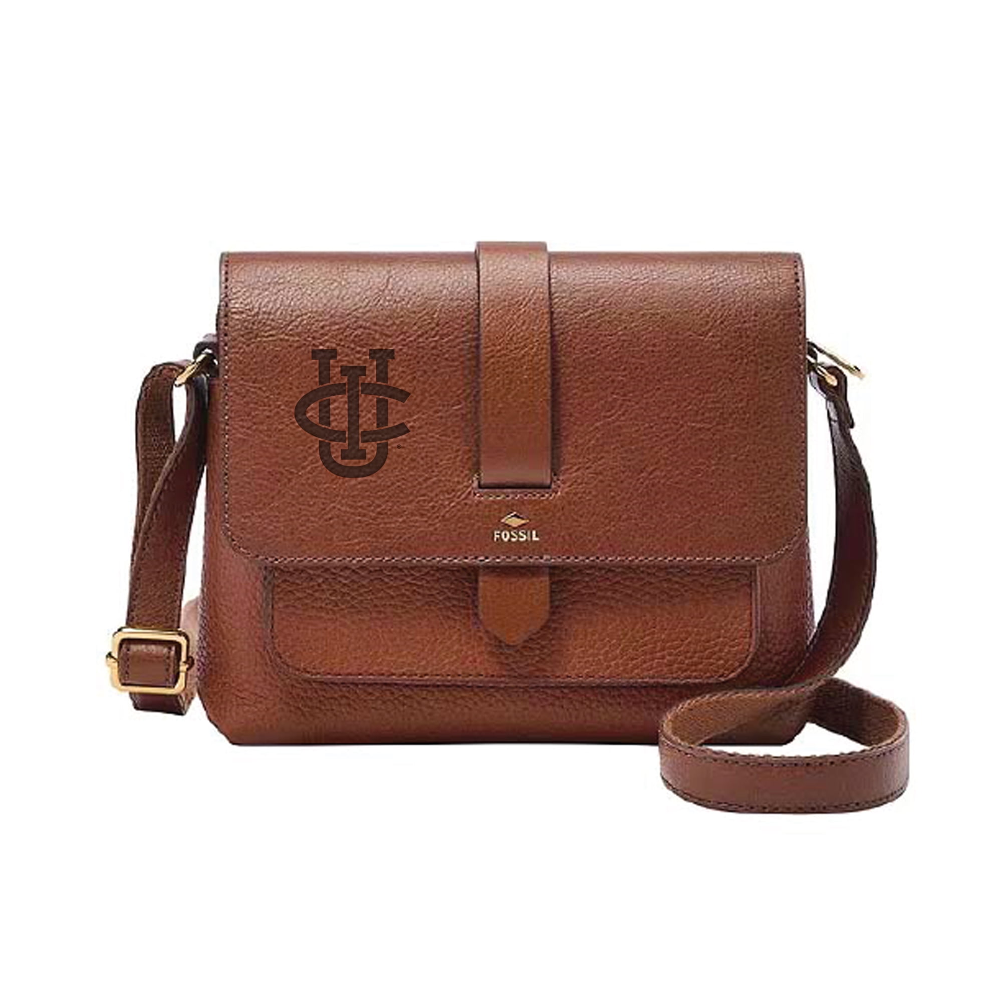 Fossil Brown UC Irvine Anteaters Kinley Leather Small Crossbody Bag ...