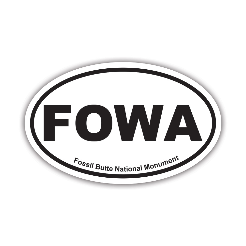 Fossil Butte National Monument FOWA Oval Sticker Decal - Self Adhesive ...
