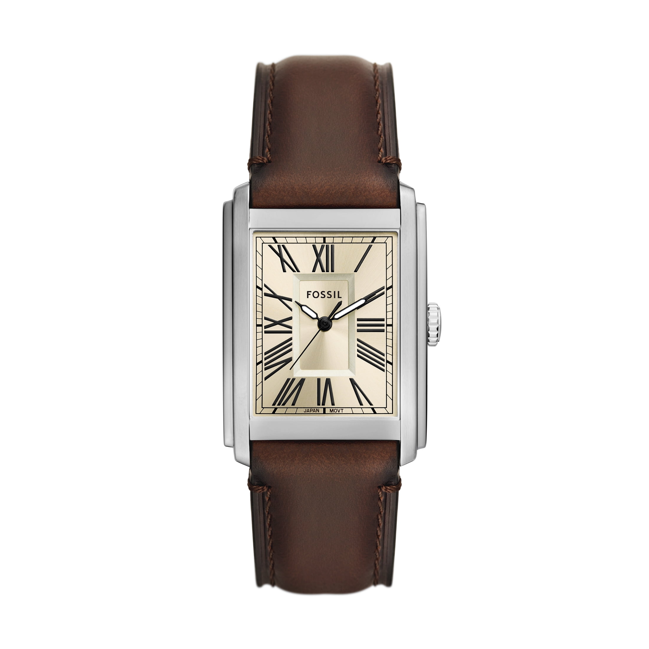 Fossil Men's Carraway Three-Hand, Stainless Steel Watch - Walmart.com