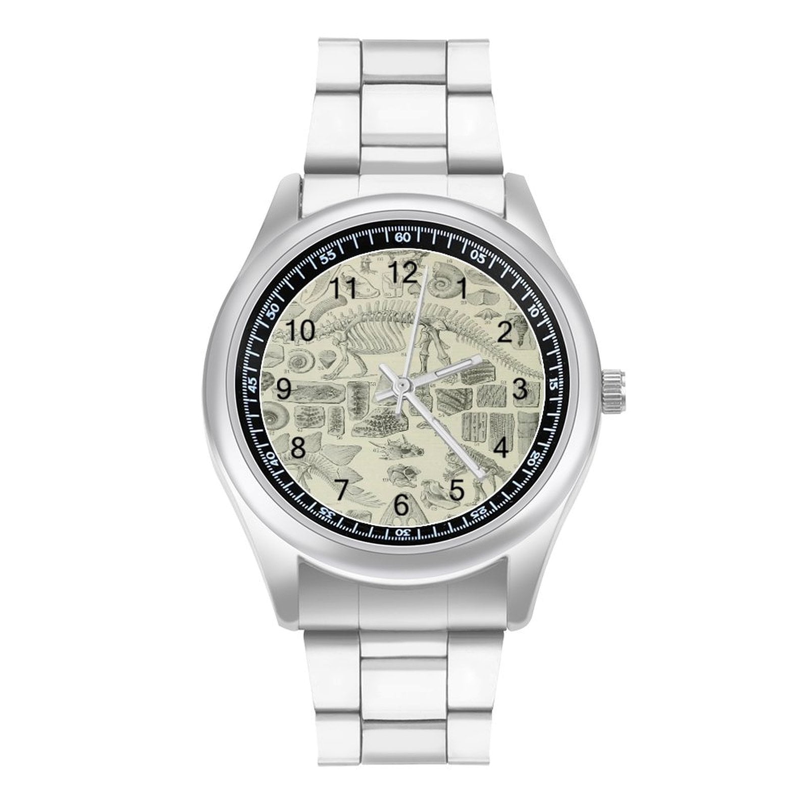 Fossil Chart Wrist Watches for Men Metal Band Watch Fashion Three-Hand ...