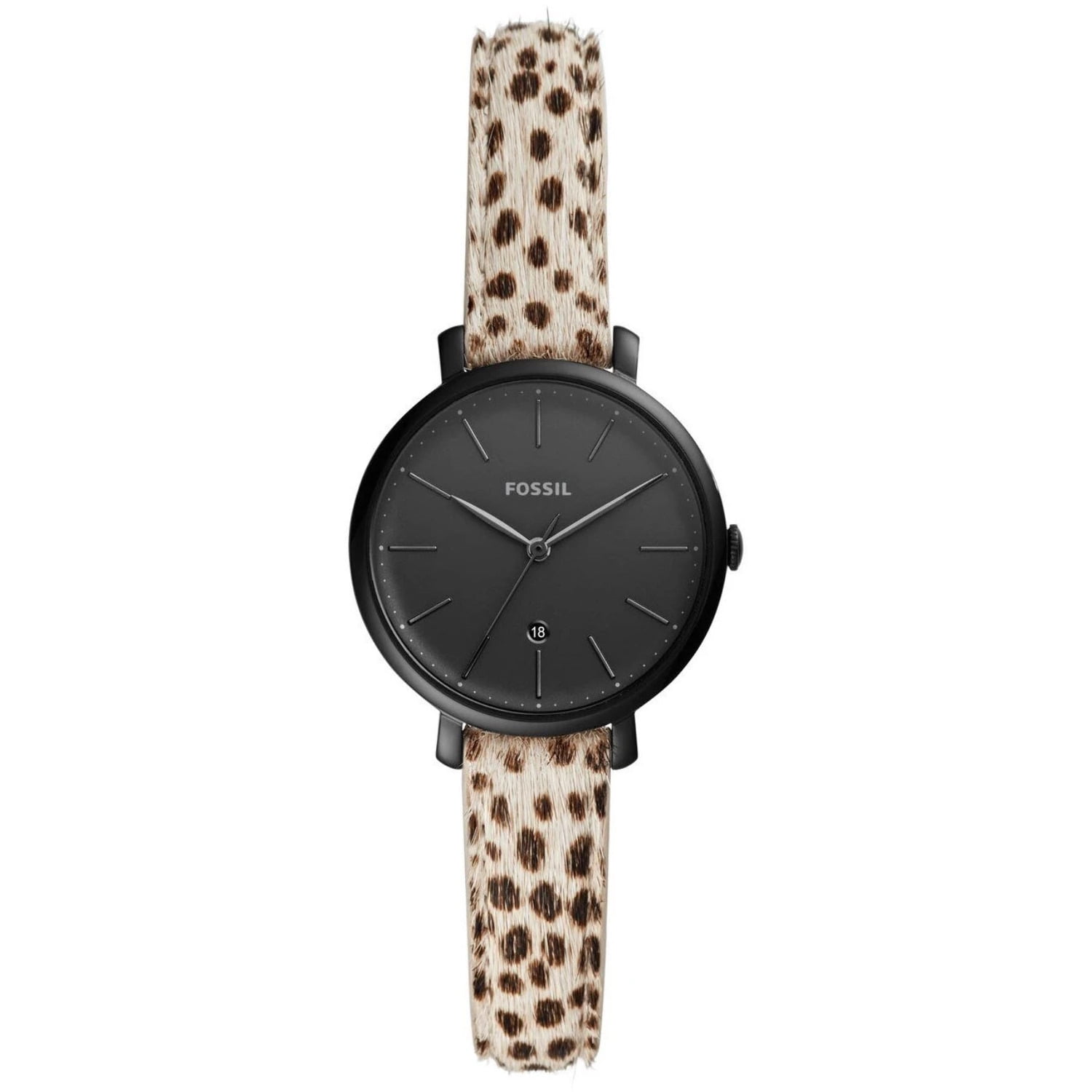 Fossil ES4726 Kinsey White Cheetah Black - Walmart.com