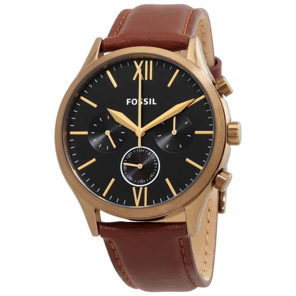 Fossil Fenmore Multi-Function Quartz Black Dial Men's Watch BQ2404 ...