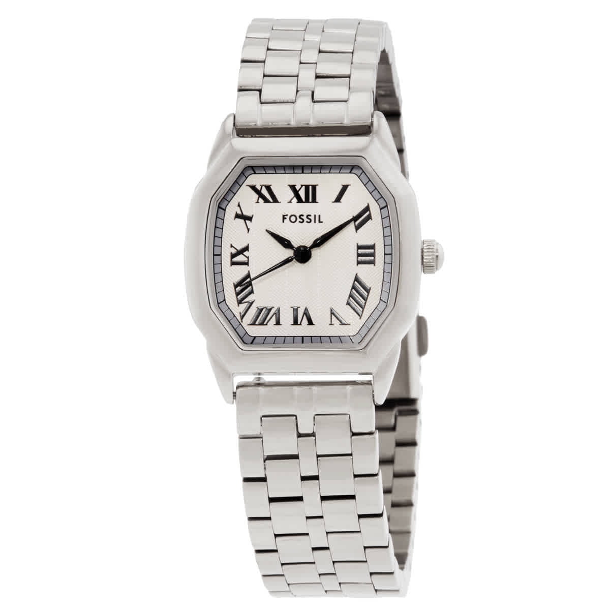 Fossil Harlow Women's Silver-Tone Stainless Steel Quartz Watch ES5363 ...