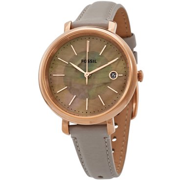 Fossil Ladies' Copeland Three-Hand Midnight Navy Leather Watch ES4824 ...