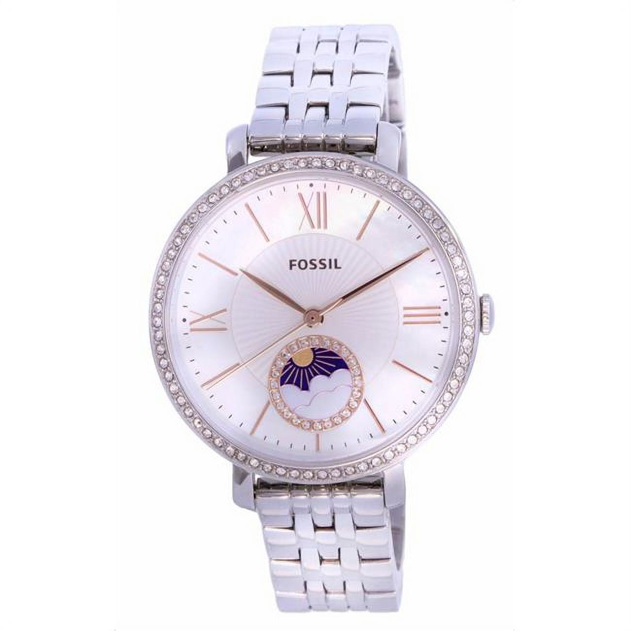 Fossil ES5164 Jacqueline Sun Moon White Mother of Pearl Dial Quartz ...