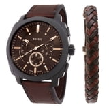 Fossil Machine Chronograph Quartz Men's Watch and Bracelet Set ...