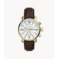 Fossil Men's BQ1009 Rhett Chronograph Wrist Watch, Brown Leather Strap ...