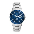 Fossil Men's Blue Quartz Stainless Steel Three-Hand Watch, Color ...