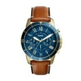 Fossil Men's Grant Chronograph Leather Strap Watch (Style: FS5268 ...