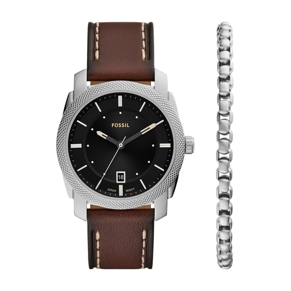 Fossil Men's Machine Three-Hand Date, Stainless Steel Watch and ...