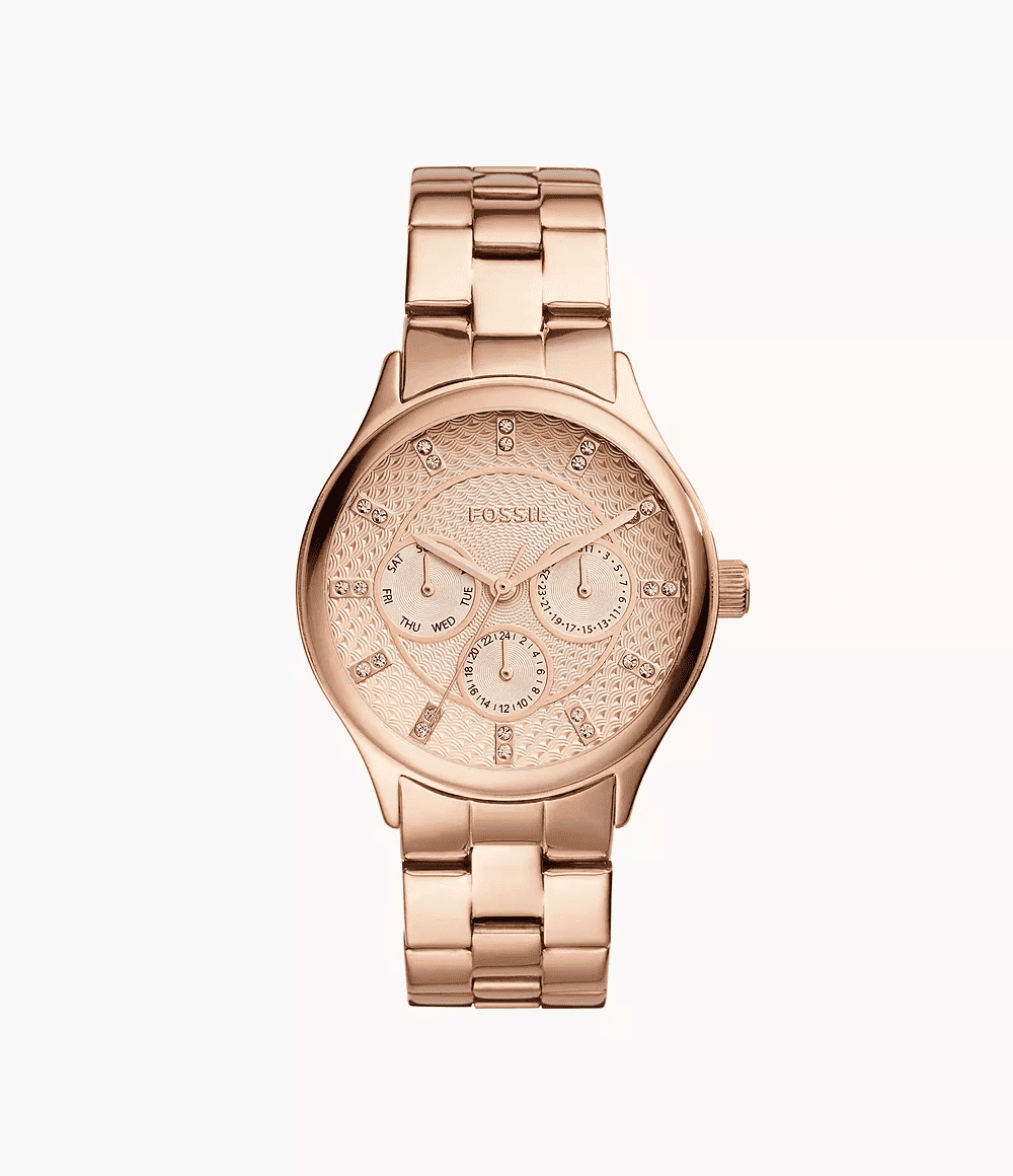 Fossil, Multifunction Watch, RRK150, Rose Gold Stainless Steel ...
