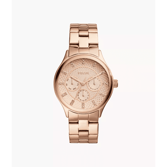 Fossil, Multifunction Watch, RRK150, Rose Gold Stainless Steel ...