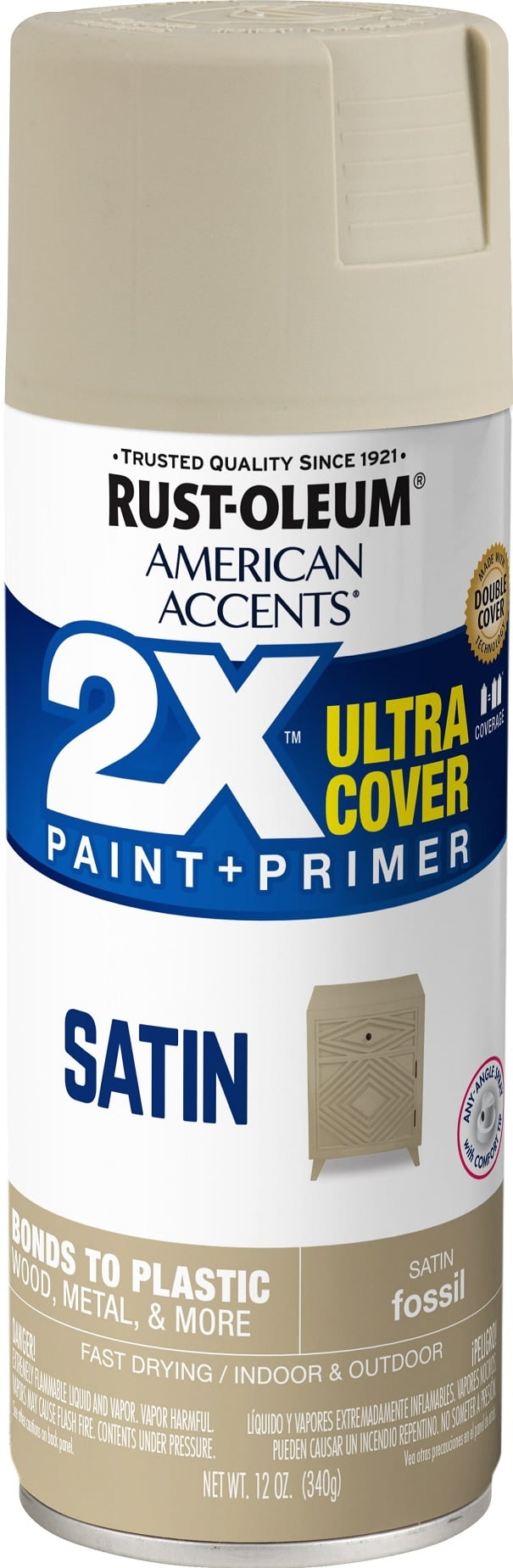 Fossil, Rust-Oleum American Accents 2X Ultra Cover Satin Spray Paint ...