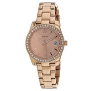 Fossil Carlie Three-Hand Blush Leather Watch, ES4484 - Walmart.com