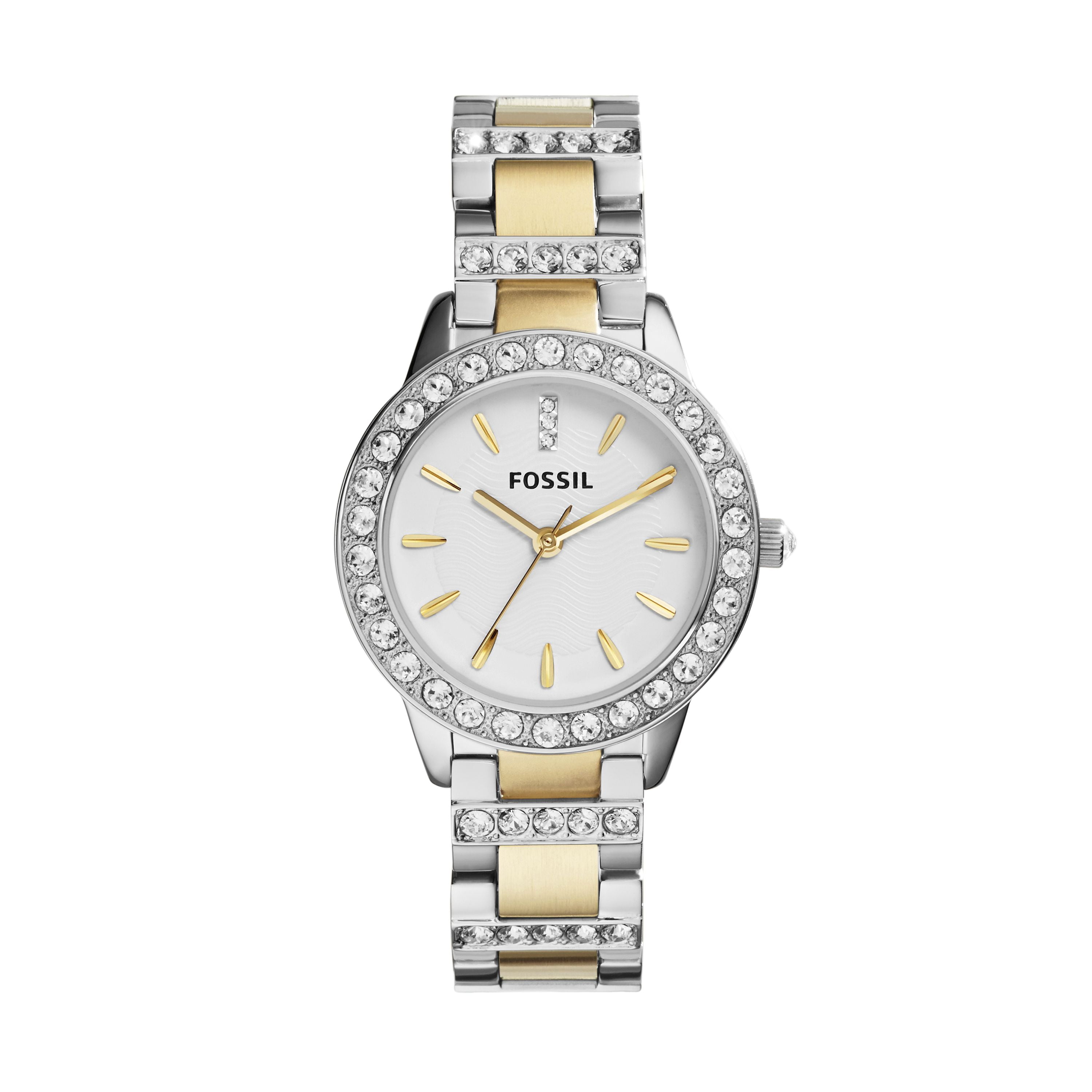 Fossil Women's Two-Tone Mixed Metal Bracelet Watch ES2409 - Walmart.com