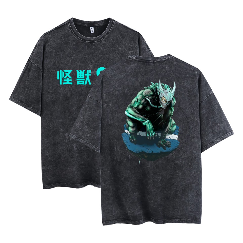 Fosskos Kaiju No.Eight T-Shirt Unisex Short Sleeve Crew Neck 100% ...