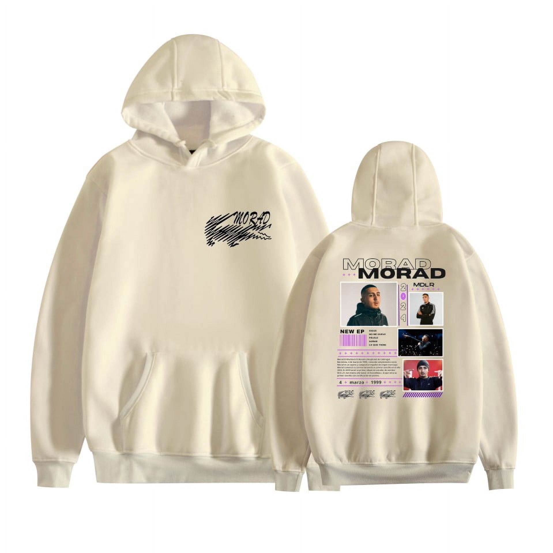 Fosskos Rapper Morad 2025 Tour Hoodies Women Men Long Sleeve Casual ...