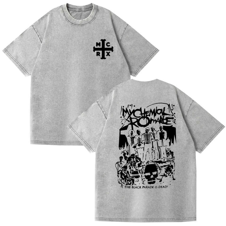 Fosskos Washed Vintage My Chemical Romance Band T Shirt Men Women Rock ...