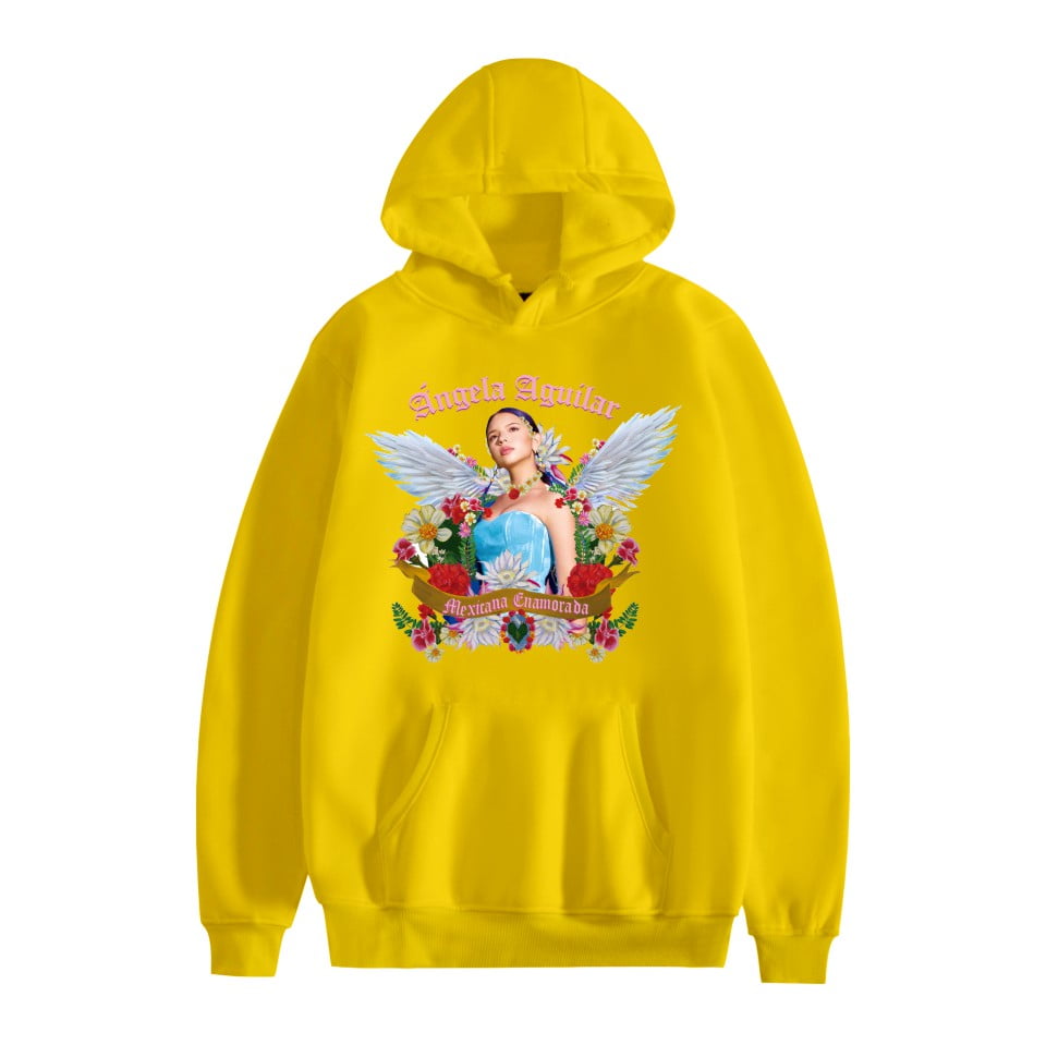 Fosskos Ángela Aguilar Hoodie Merch For Men/Women Unisex Long Sleeve Sweatshirt Hooded Pullover ...