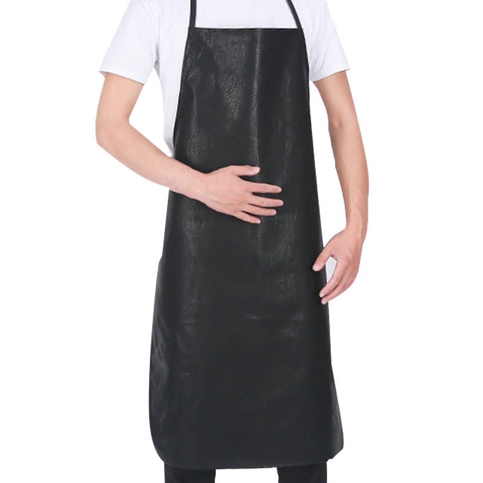 Fostbeen Black Vinyl Waterproof Gardening & Work Apron with Liquid ...