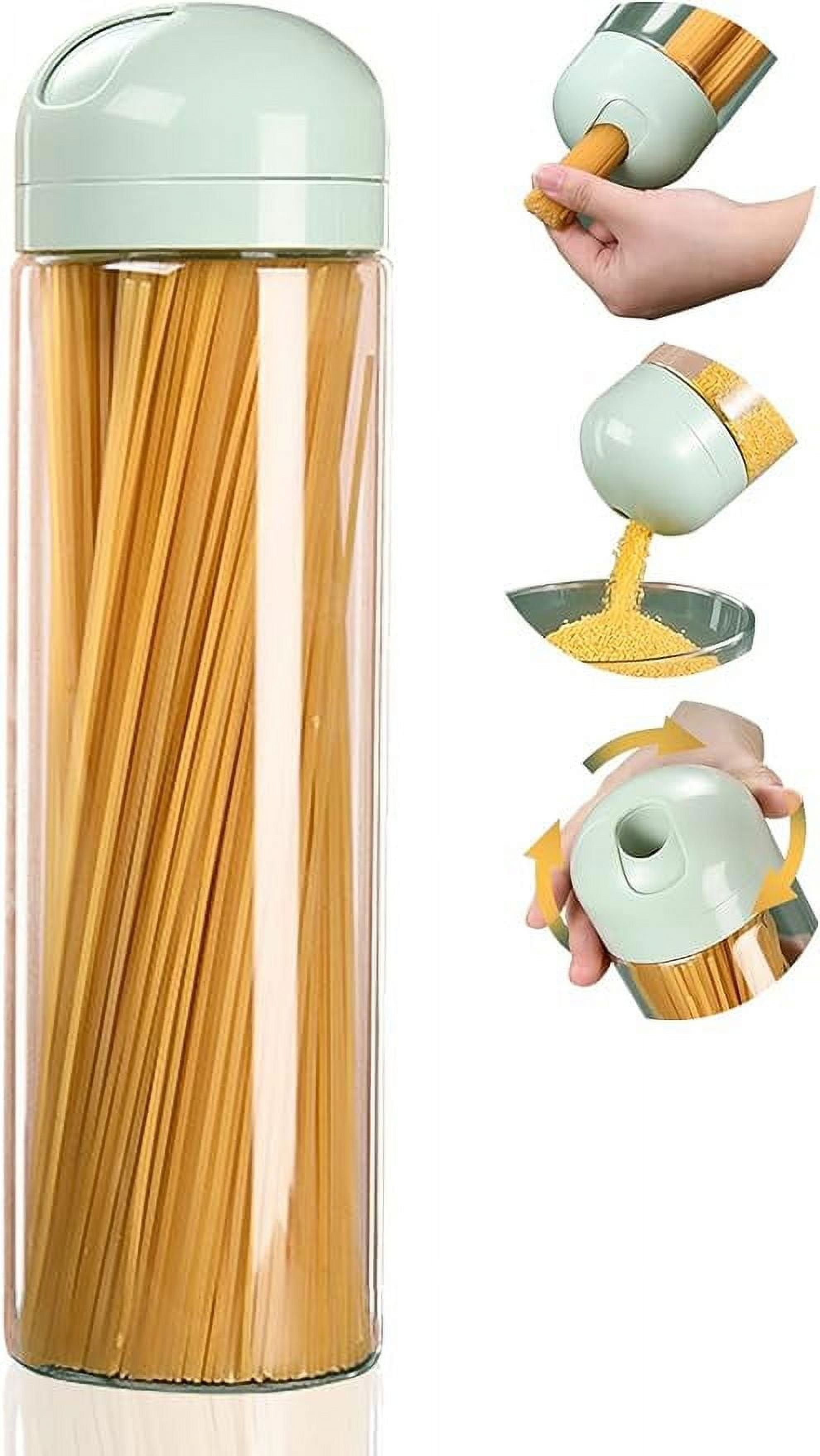 Fostbeen Glass Spaghetti Storage Container, 59oz Airtight Borosilicate ...