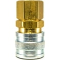 Foster 4104, 4 Series, Industrial Coupler, Manual, 1/4" Male NPT, Brass ...