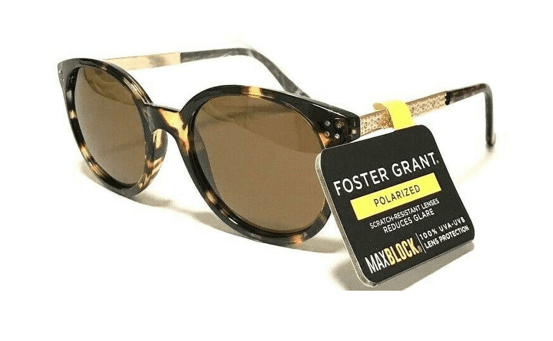 Foster Grant Polarized Unisex Scratch-Resistant Sunglasses, Tortois ...