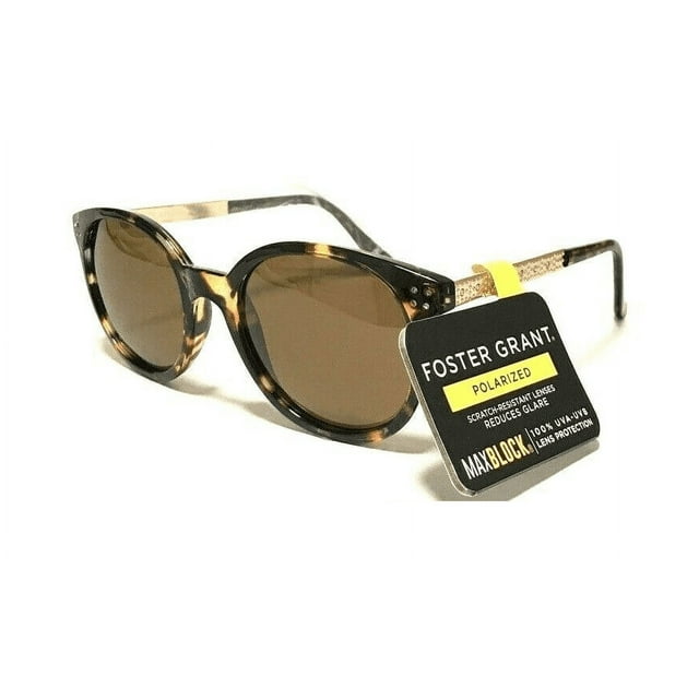 Foster Grant Polarized Unisex Scratch-Resistant Sunglasses, Tortois ...
