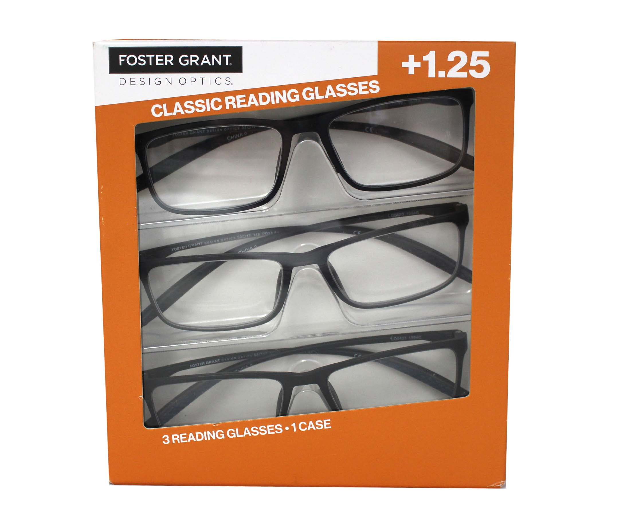 Foster Grant Design Optics Reading Glasses 1.25 - Walmart.com