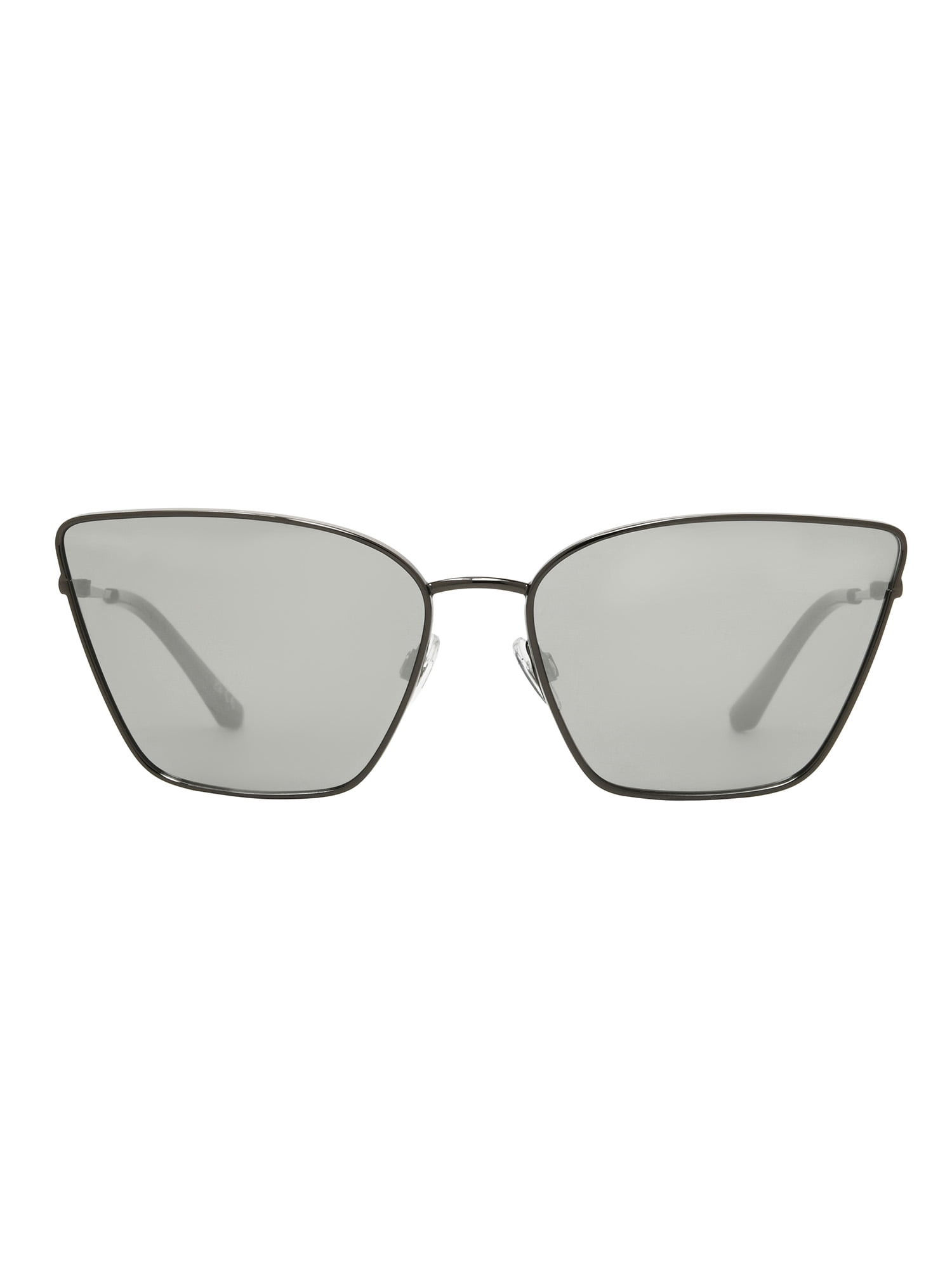 Foster Grant Gunmetal Cat-Eye Women's Sunglasses with Mirrored Lenses ...