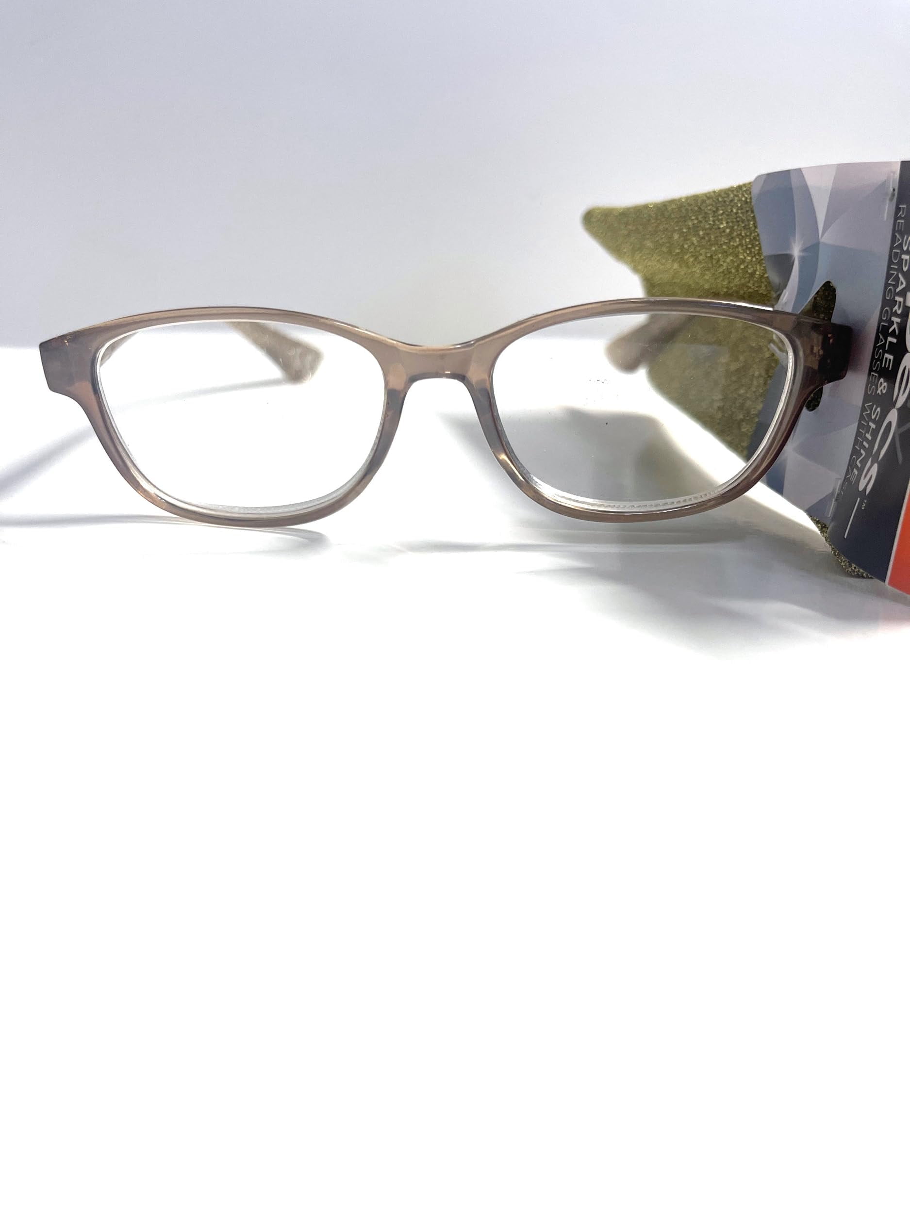 Foster Grant Simply Specs sparkle and shine reading glasses VRL2005 Tan 2.50, Brown - Walmart.com