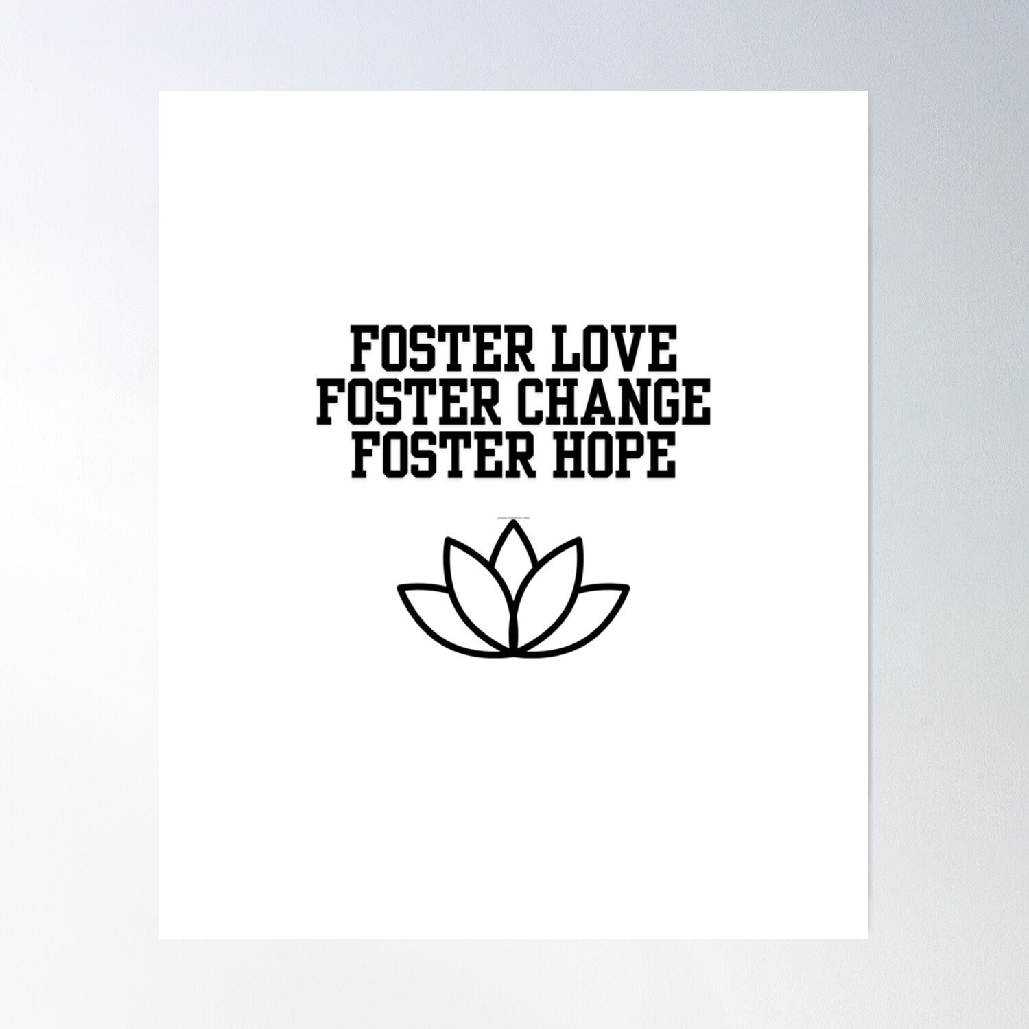 Foster Hope Foster Care Poster Wall Art, Modern Wall Decor, 16x24 ...