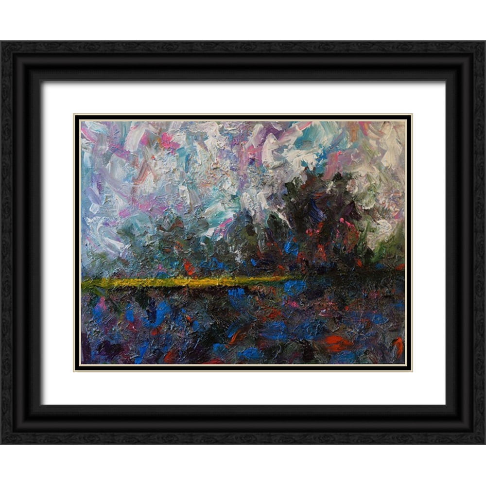 Foster, Joseph Marshal 14x12 Black Ornate Wood Framed with Double ...