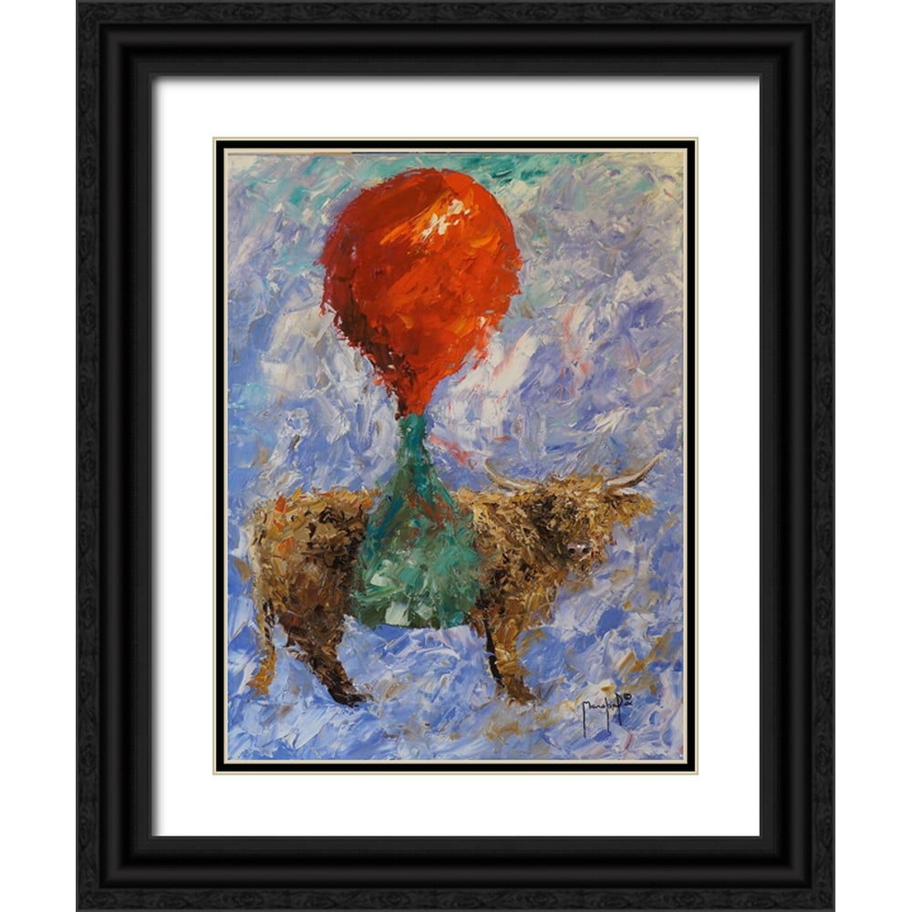 Foster, Joseph Marshal 19x24 Black Ornate Wood Framed with Double ...