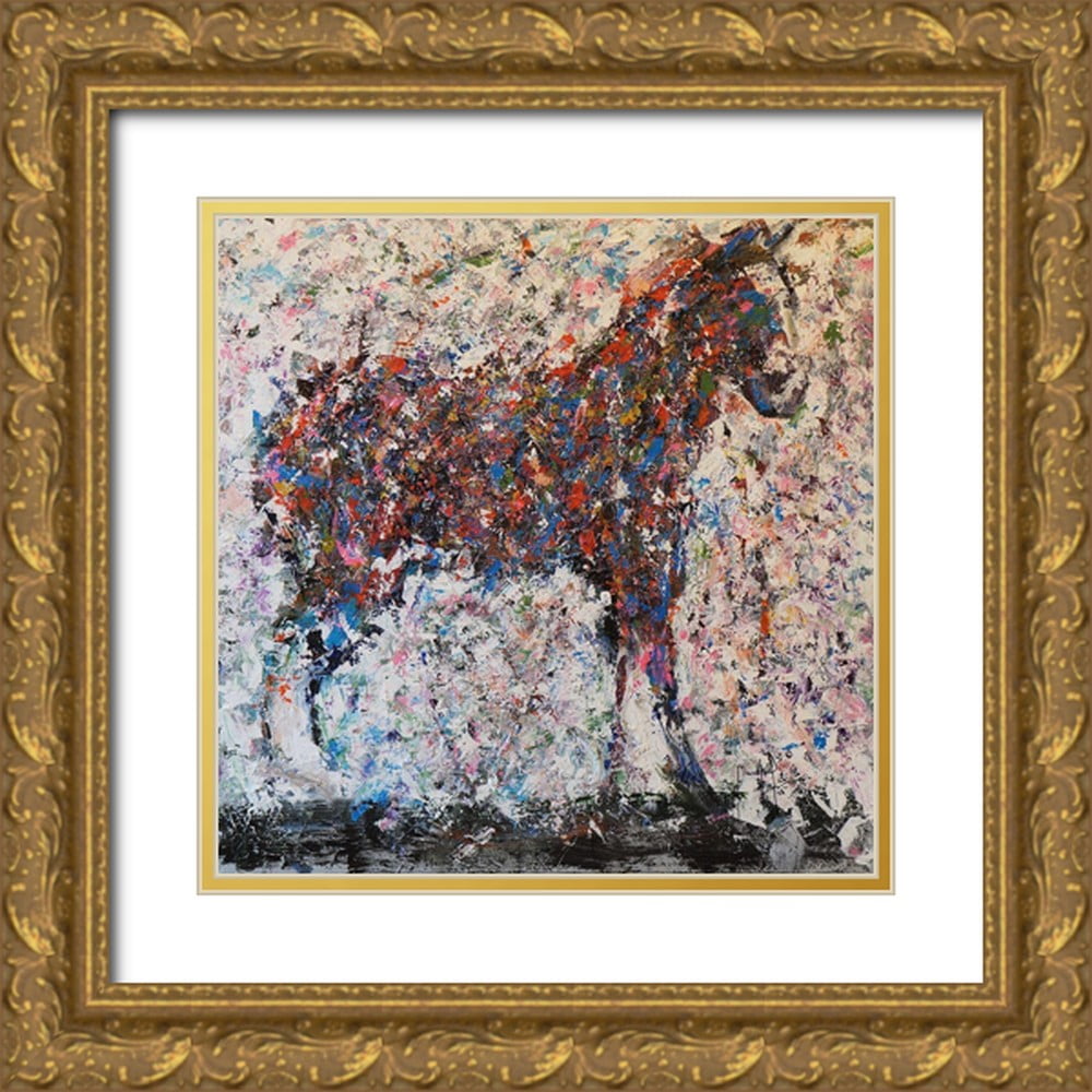 Foster, Joseph Marshal 26x26 Gold Ornate Wood Framed with Double ...