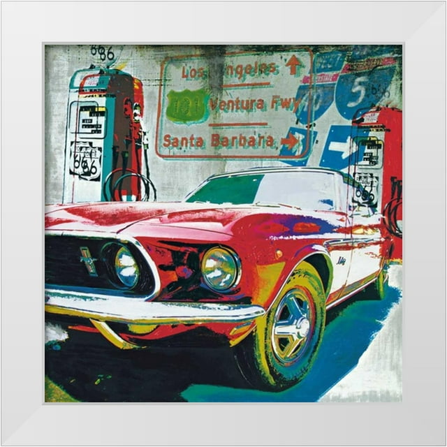 Foster, Ray 26x26 White Modern Wood Framed Museum Art Print Titled ...